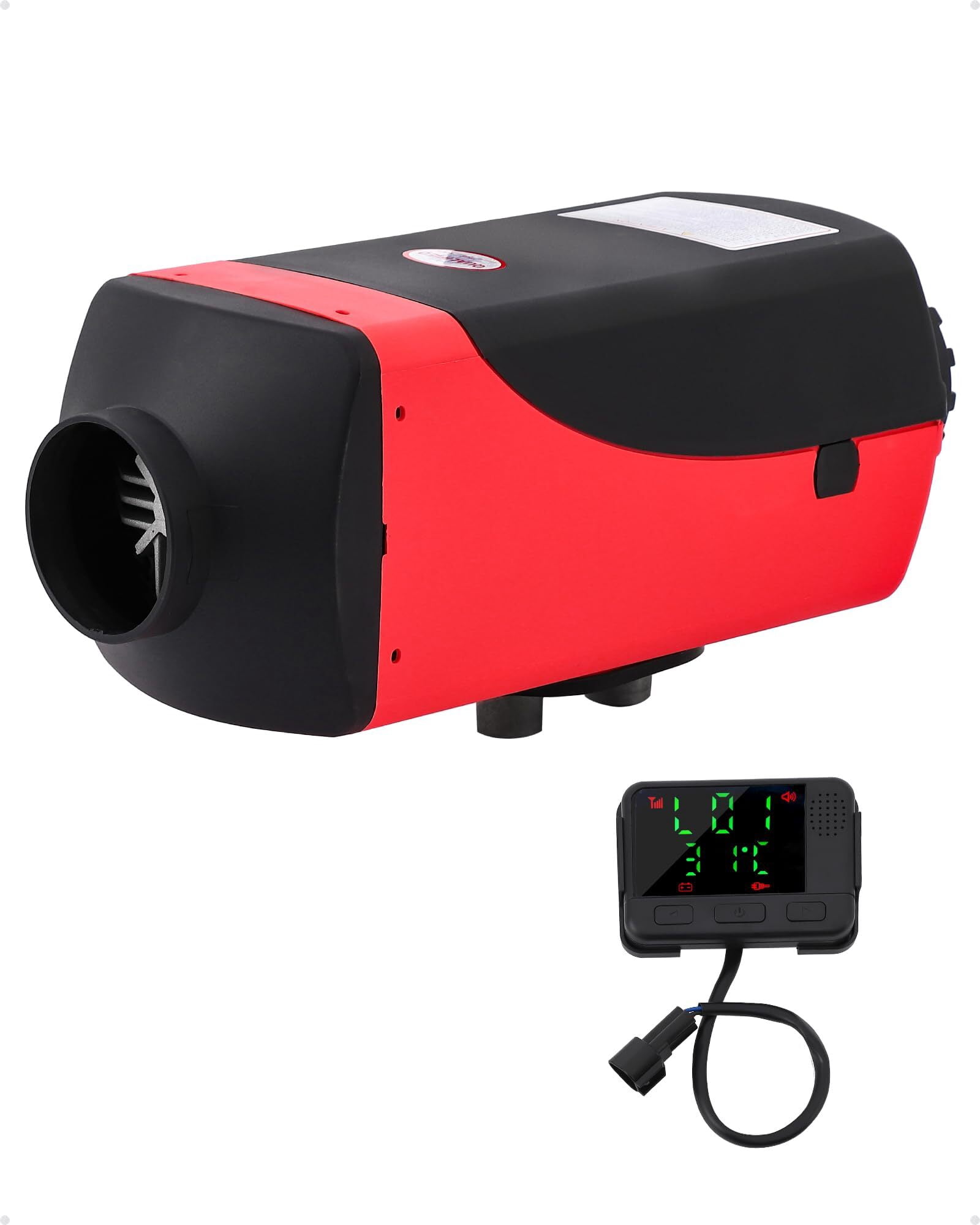 RIEDHOFF 12V 5KW Diesel Air Heater with 10L Tank & Silencer, Portable ...