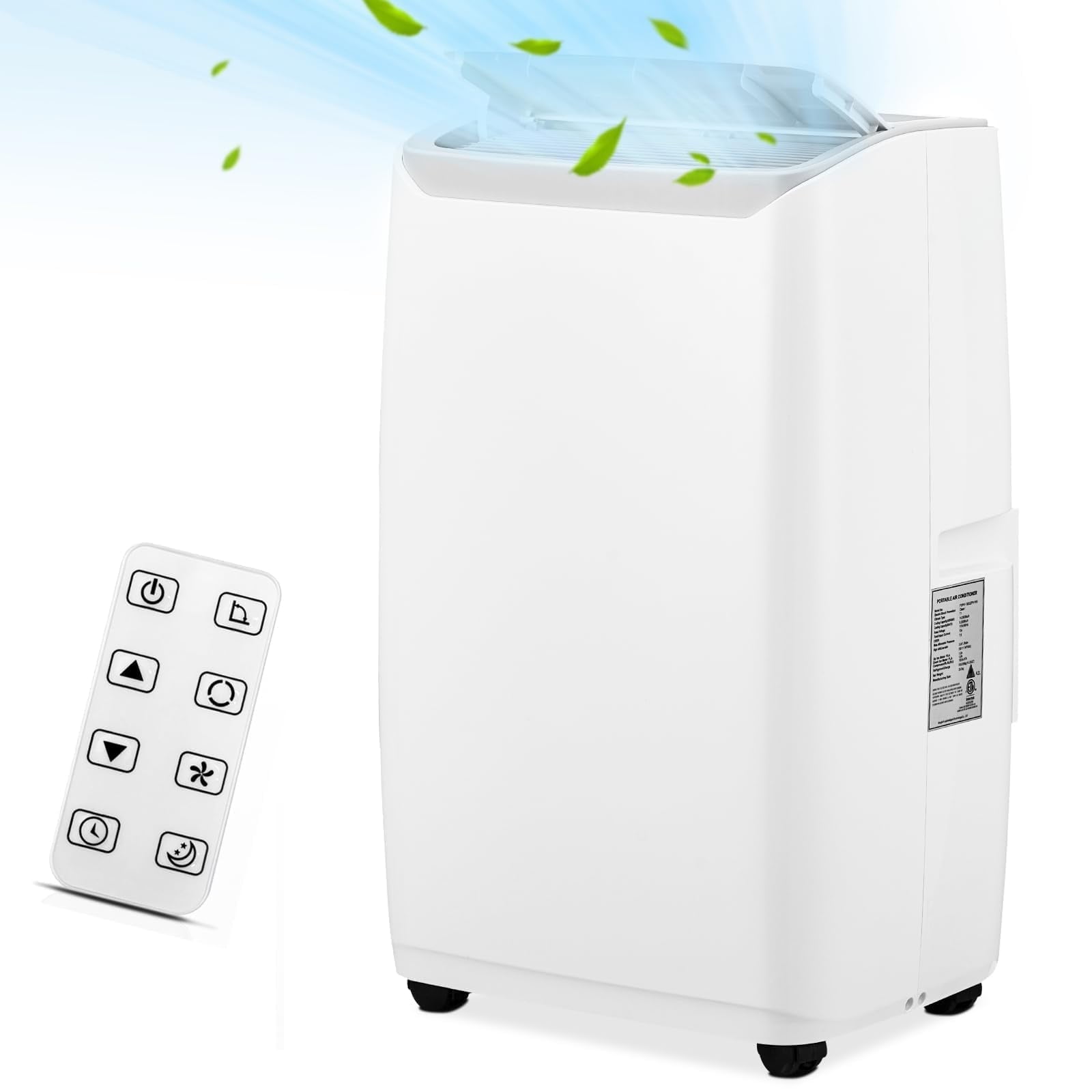 RIEDHOFF 14000 BTU Portable Air Conditioners Cool Up to 750 Sq.Ft, 4 ...