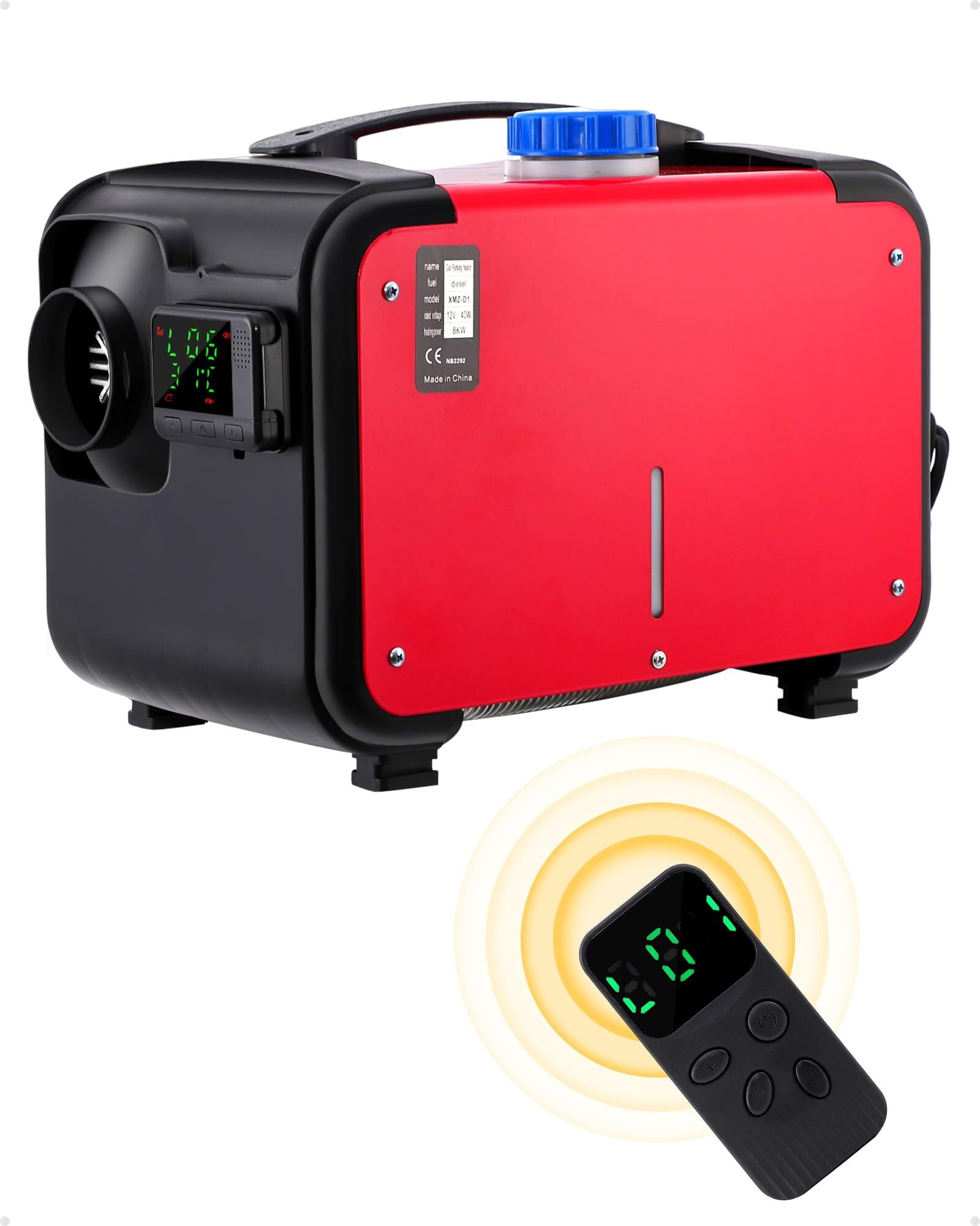 RIEDHOFF 5KW Diesel Heater, Diesel Air Heater All in One 12V, Portable ...