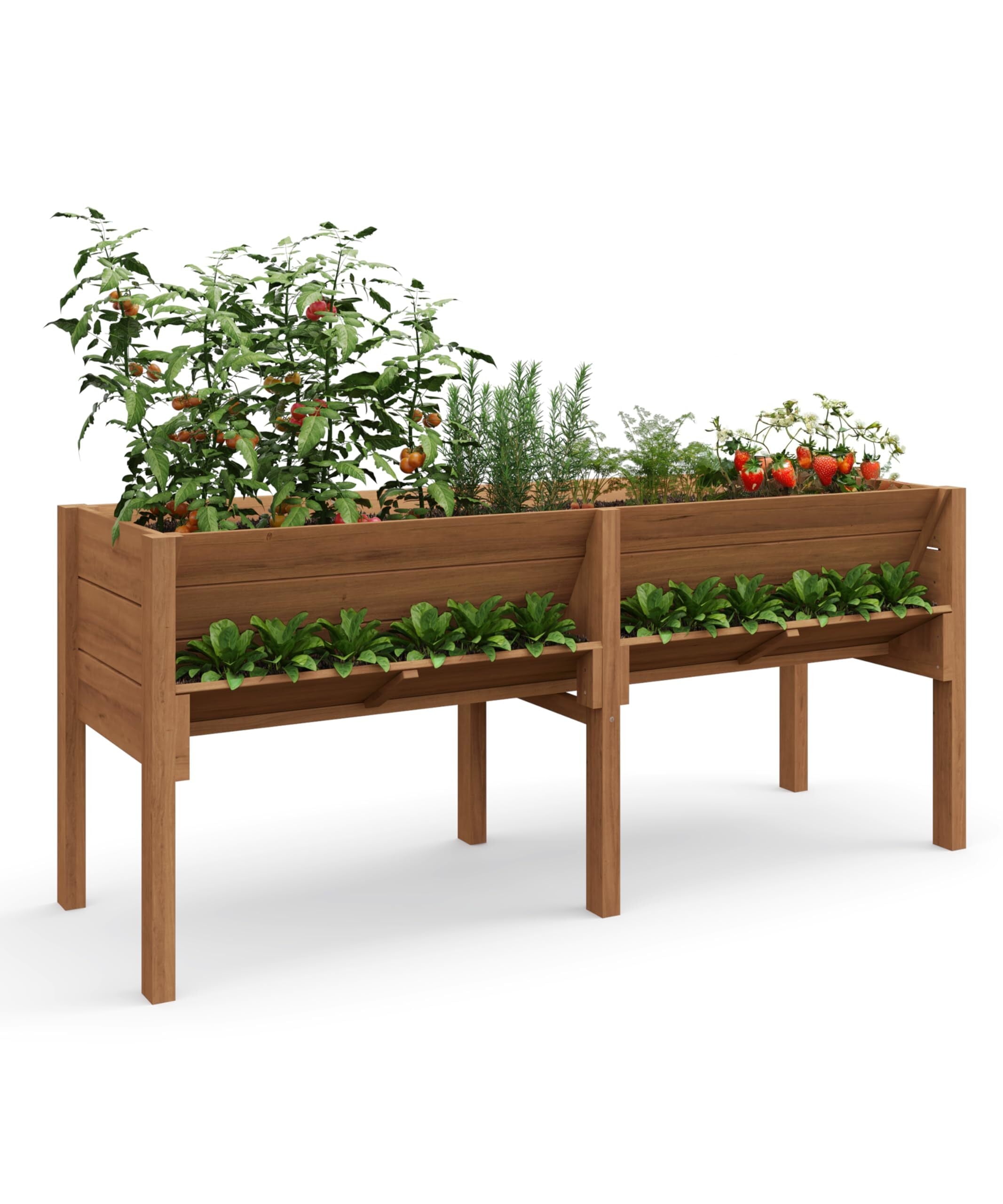 RIEDHOFF 72x23x30in Raised Garden Bed with Legs,Wooden Raised Garden ...