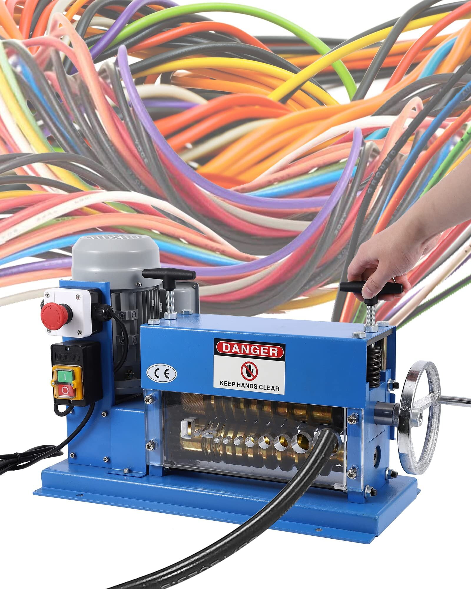RIEDHOFF Electrical Wire Stripper Machine 75 ft/min Automatic or Hand ...