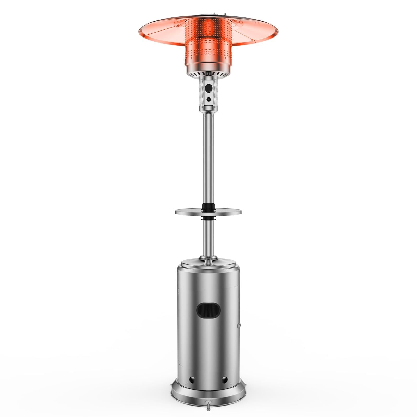 RIEDHOFF Umbrella Heater, 48,000 BTU Freestanding Heater with Wheels ...