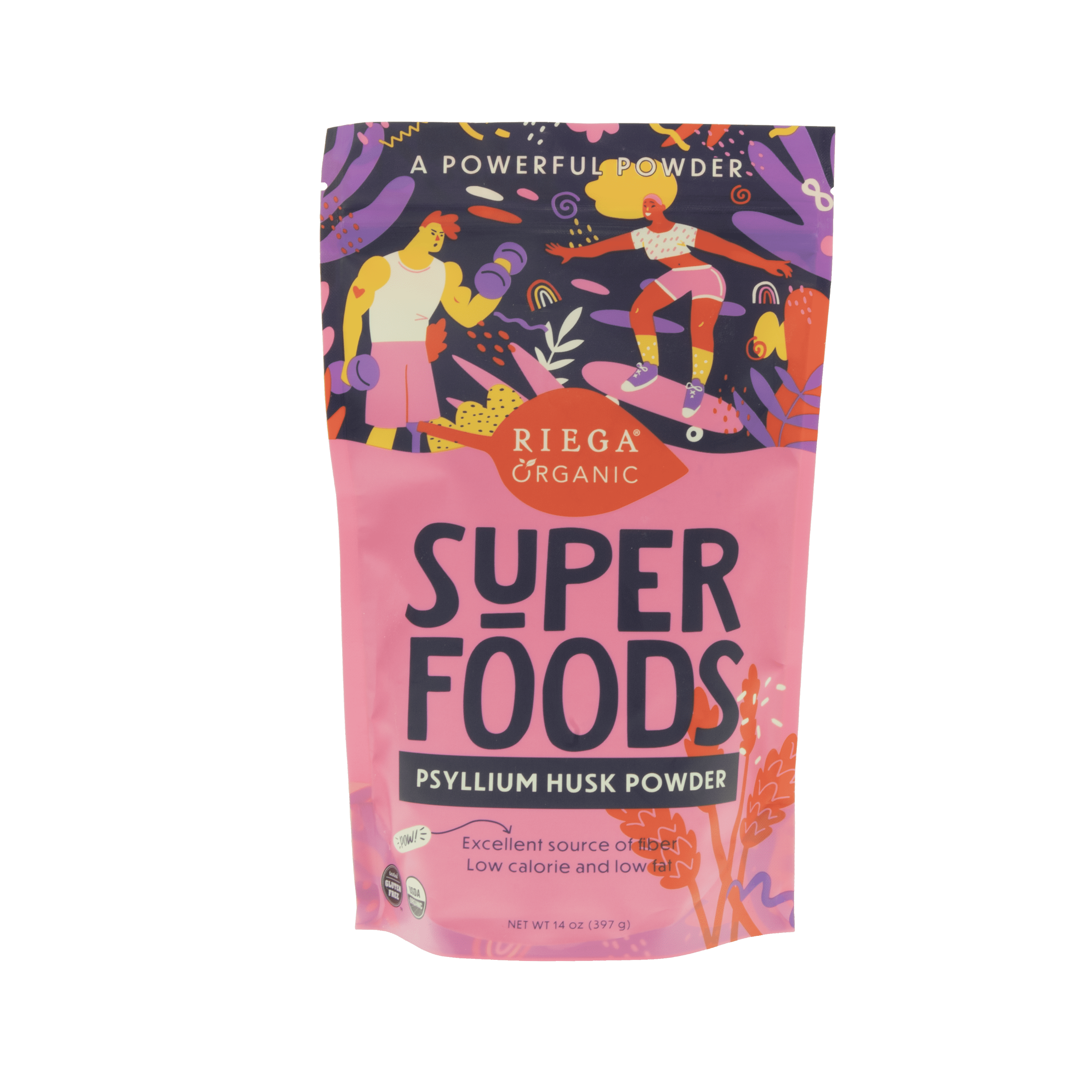 RIEGA Organic Psyllium Husk Powder - High Fiber, Low Carb, Keto ...