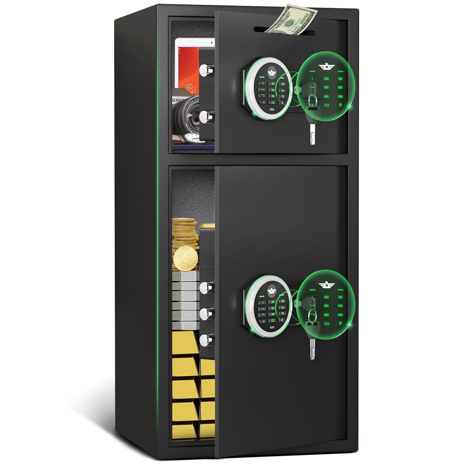 6.5 Cub Extra Large Safe, Heavey Safe Box with Double Digtal Keypad and ...