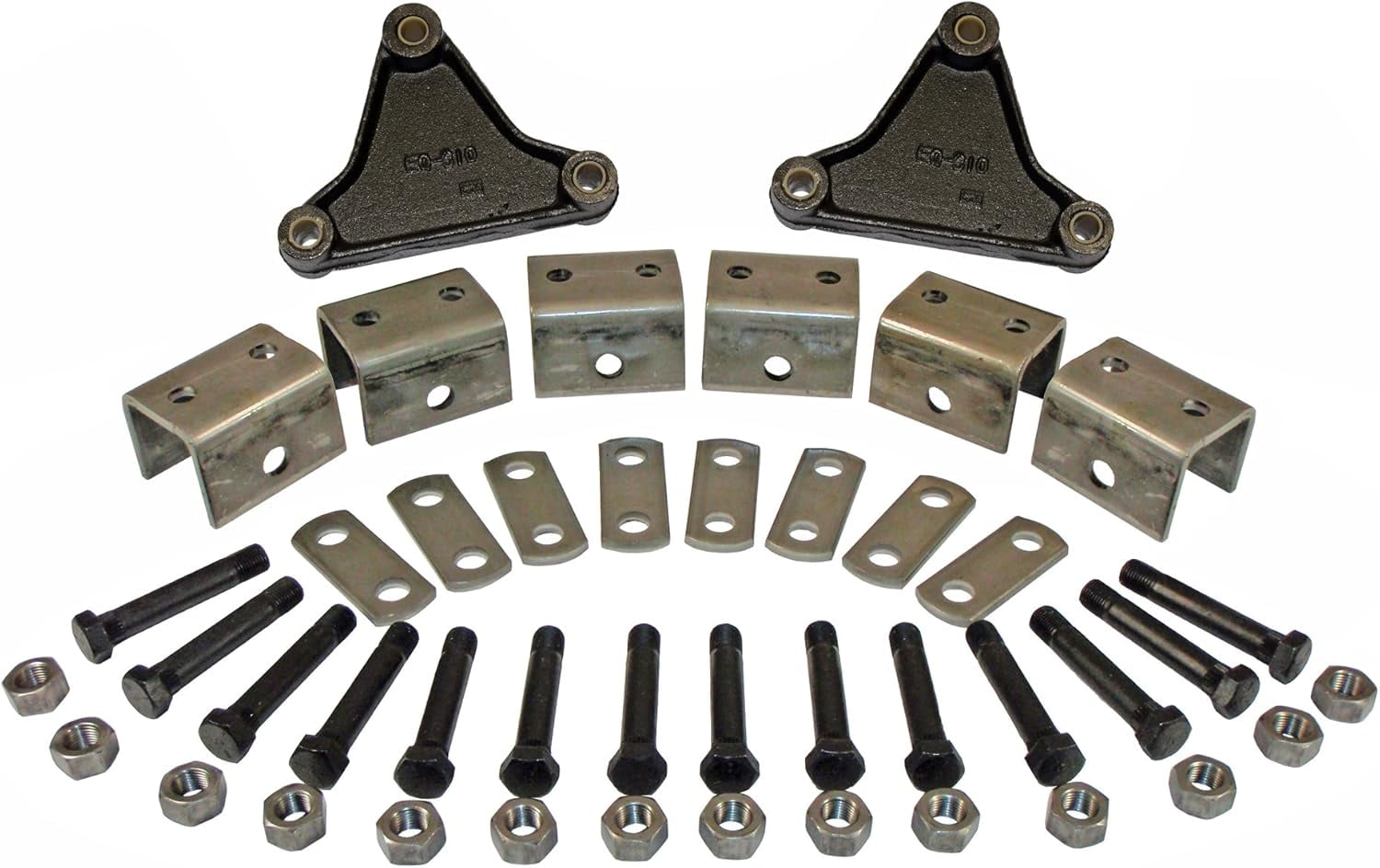 RIGID HITCH INCORPORATED Tandem Axle Hanger Kit (EK2-D102) for Double ...