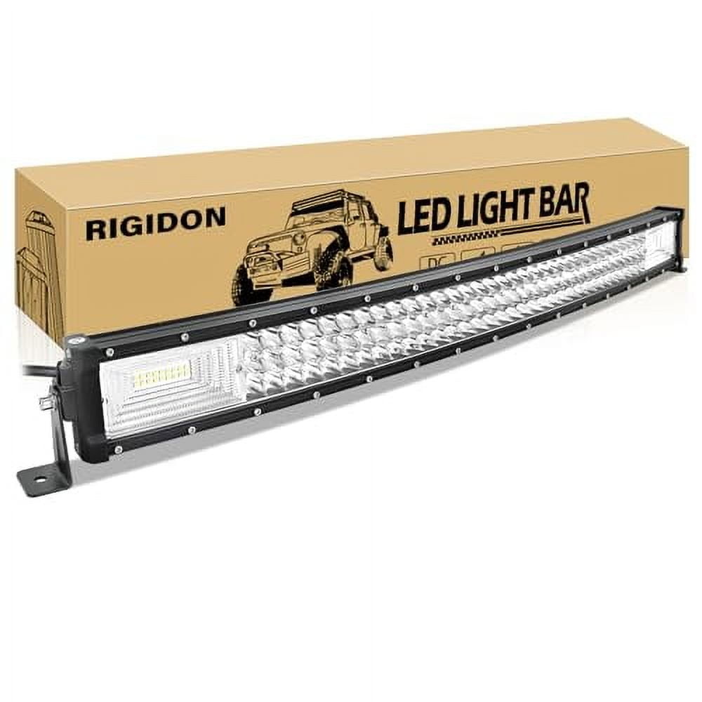 RIGIDON 32Inch 405W Curved LED Light Bar Triple Row Offroad Driving Fog ...