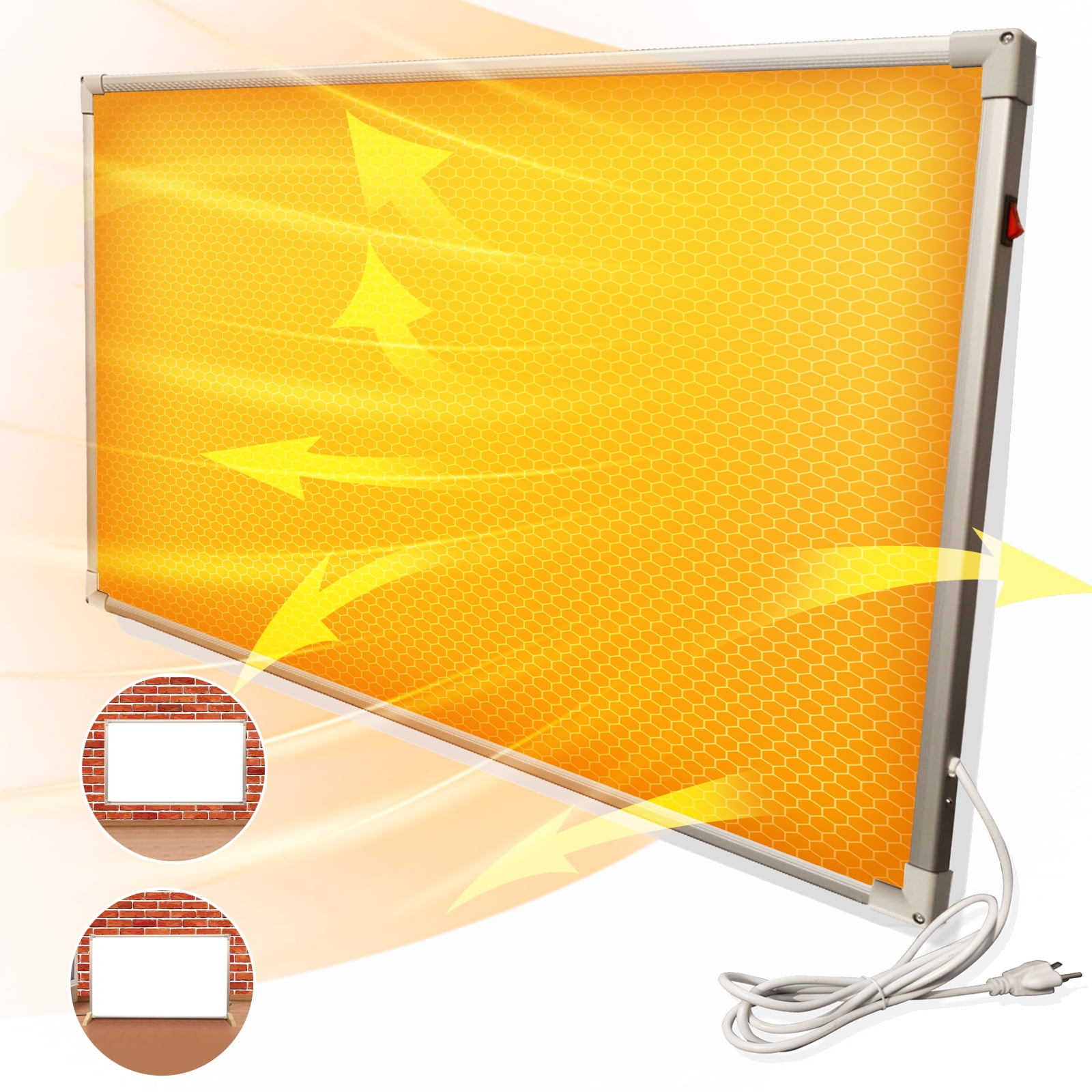 RIGO Wall Mounted Far Infrared Space Heating Panel,Energy Saving,120V ...