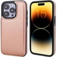 RIHJIN-Compatible with iPhone 15 Pro Wallet Case with Card Holder, PU ...