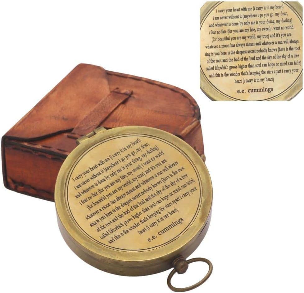 RII Antique Nautical Vintage Directional Magnetic Compass with Famous ...