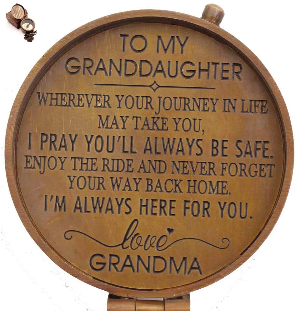 RII Pocket Brass Compass, Nautical Navy Compass for Camping, Travelling ...