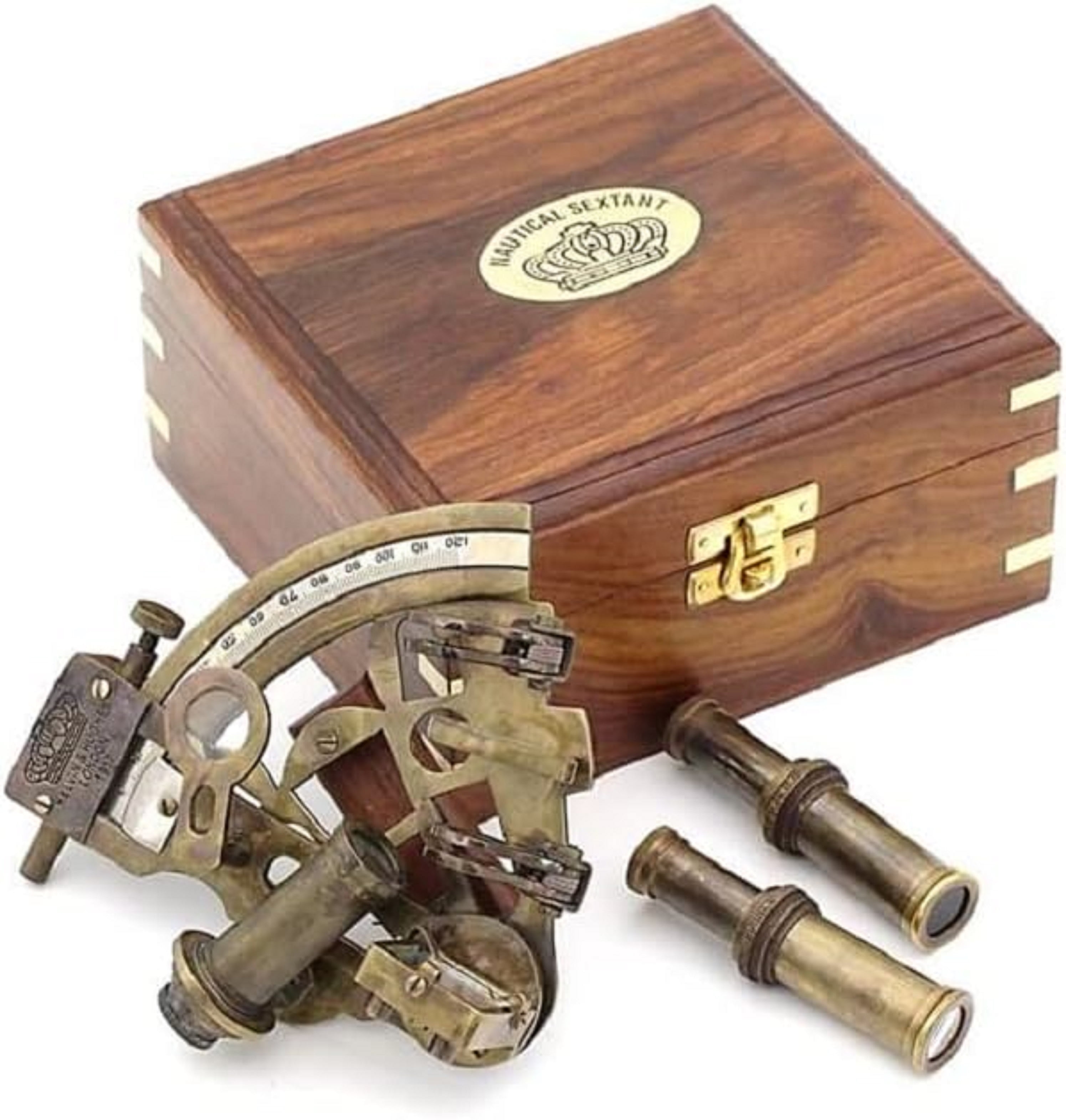 RII Pocket Sextant, Kelvin Hughes London Nautical Navy Sailors Brass ...