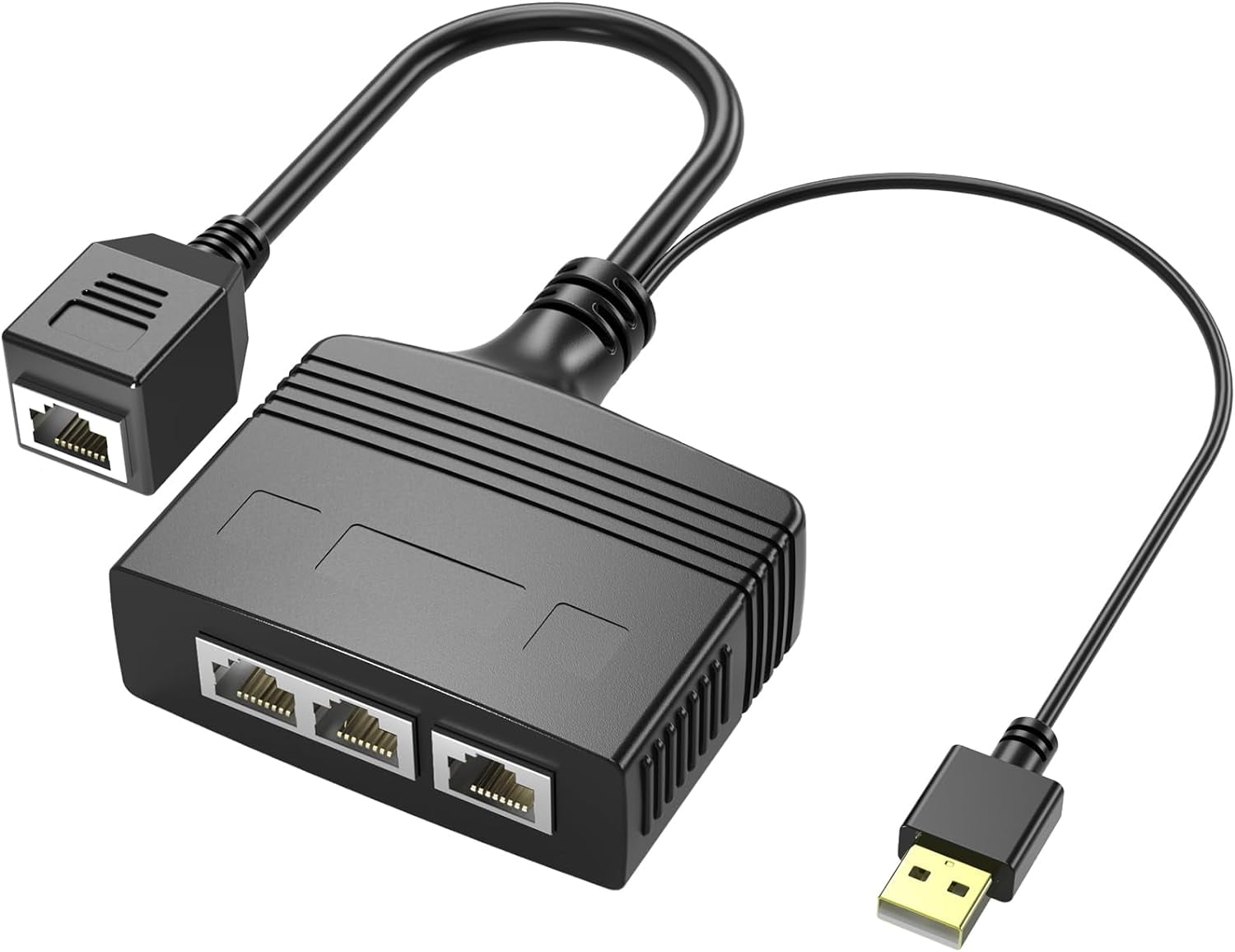 RIIEYOCA1 to 3 Port RJ45 Ethernet Splitter Adapter,8 Core 100Mbps High ...