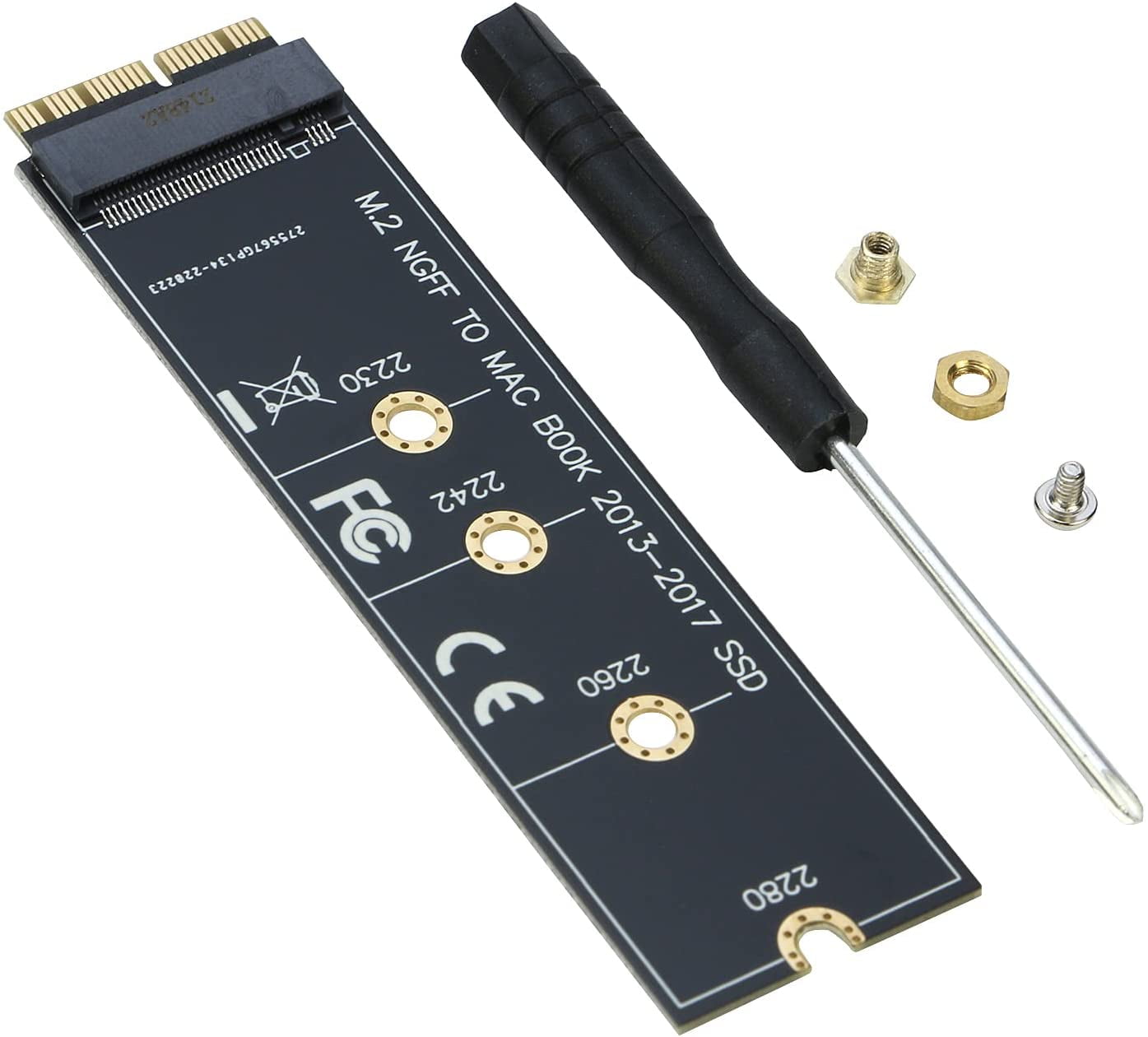 RIITOP M.2 NVMe SSD to 12+16Pin Adapter Converter for MacBook Air Pro Retina, RIITOP NVME/AHCI ...