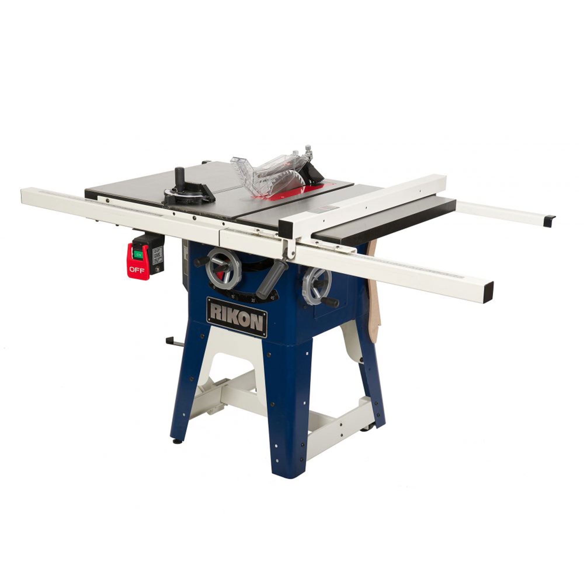 RIKON 10-201 Power Tools Cast Iron Contractors Left Tilt Table Saw, 10 ...