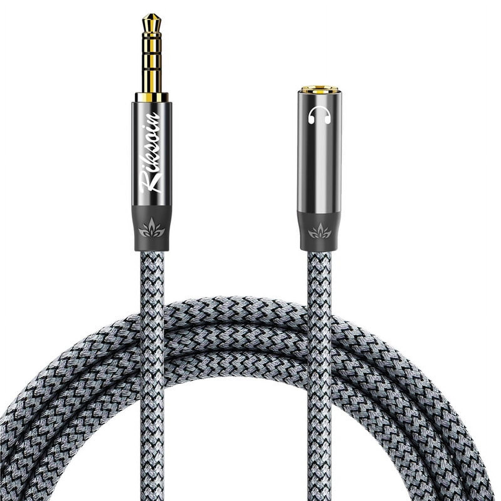 RIKSOIN Headphone Extension Cable 4 Pole TRRS 3.5mm Extension with ...