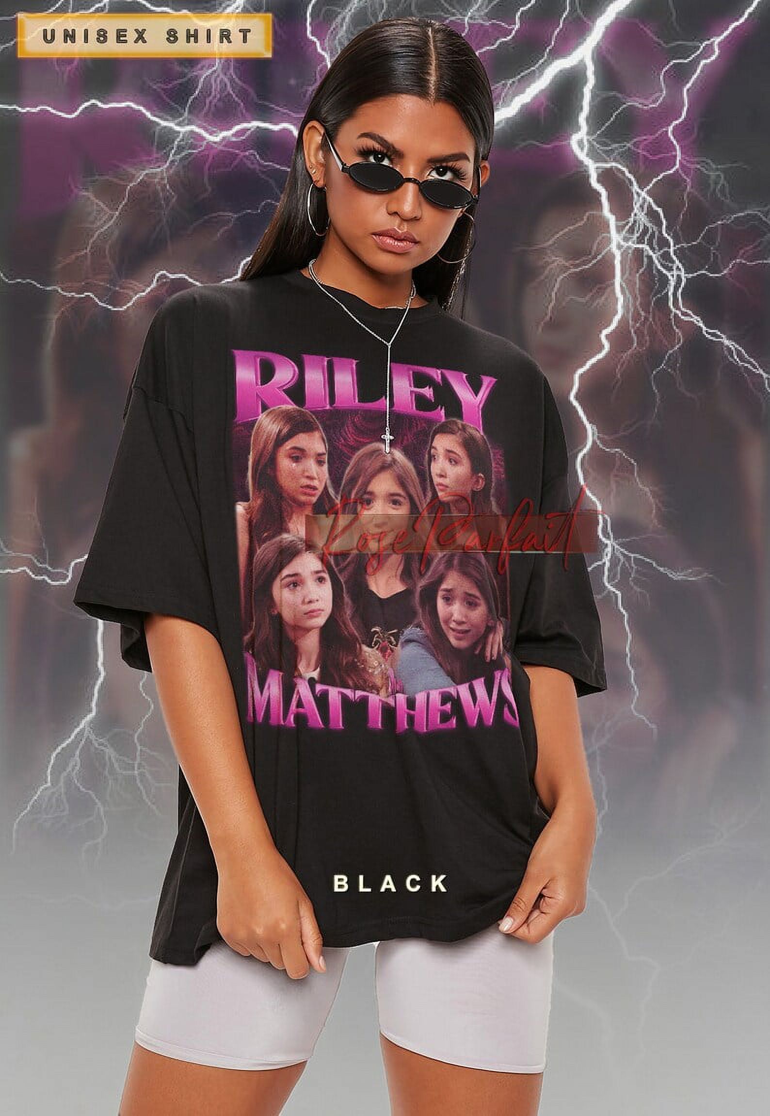 RILEY MATTHEWS Retro T-shirt - Riley Matthews Homage Tees, Rowan ...