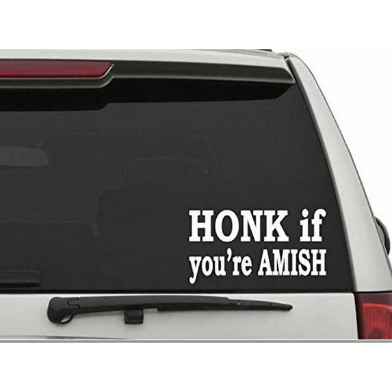 RILYN- Cw215 "Honk If You'Re Amish" Vinyl Car Truck Window Decal ...