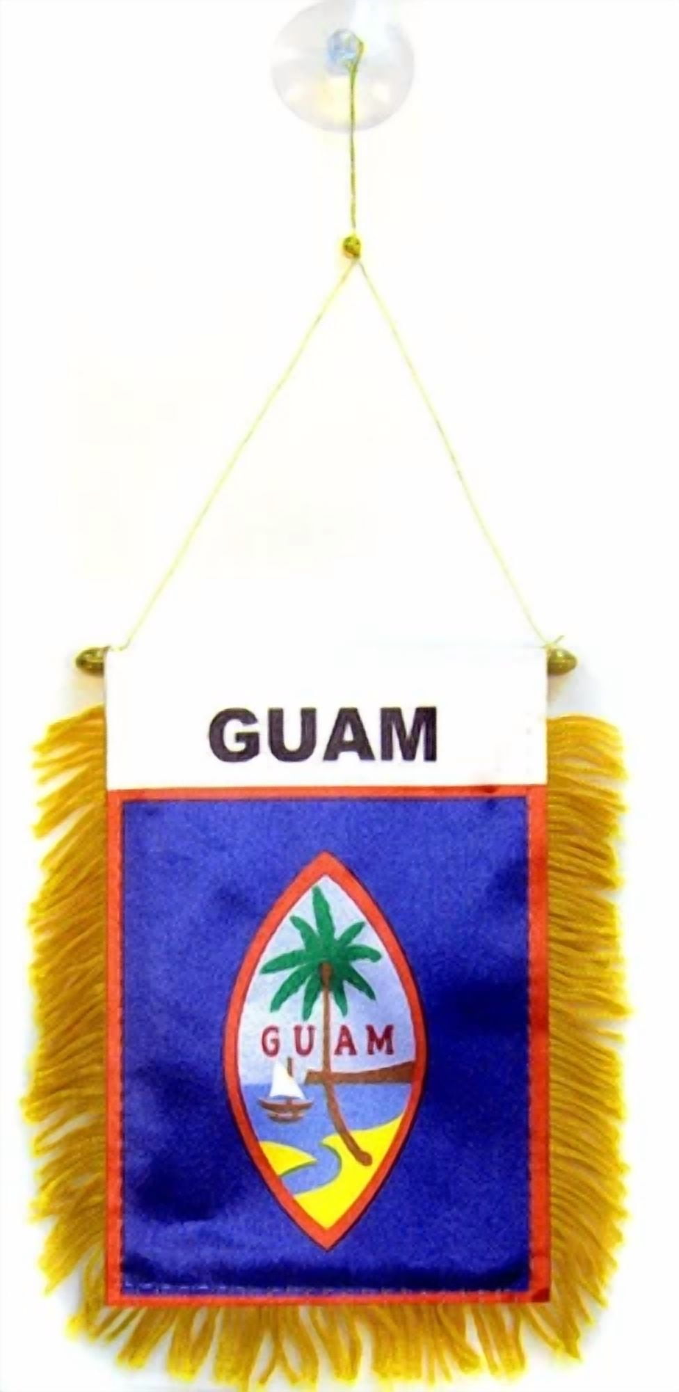 RILYN- Guam Mini Flag 4"X6" Window Banner W/ Suction Cup - Walmart.com