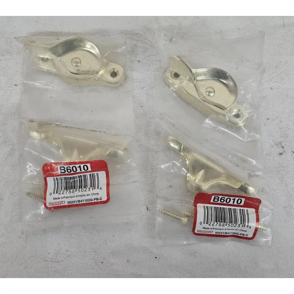 RILYN- Nip Pair Brainerd B6010 Double Hung Window Sash Locks W Gold ...
