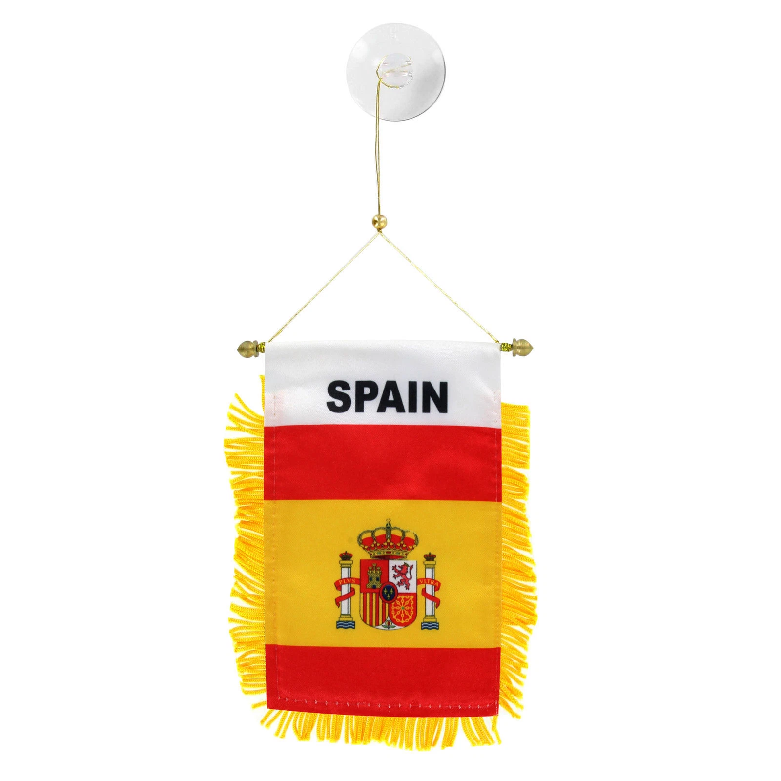 RILYN- Spain Spanish Mini Banner Flag Car & Home Window Mirror Hanging ...