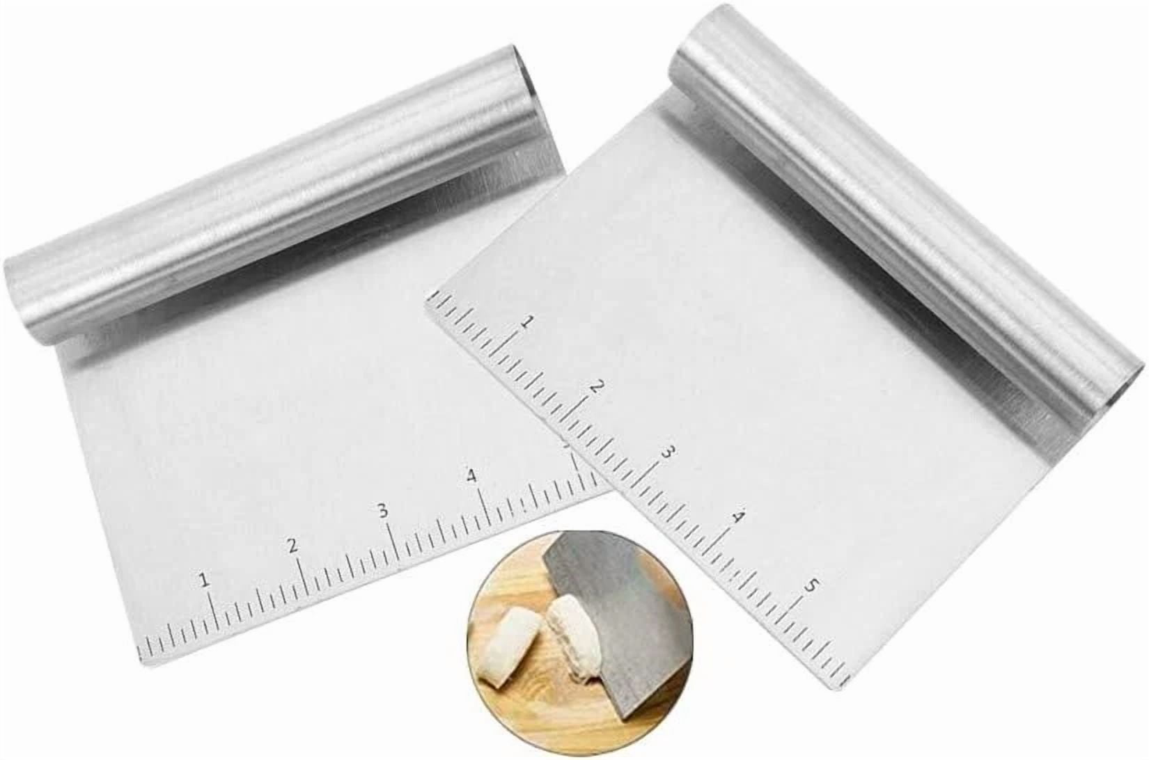 RILYN- Stainless Steel Food Scraper And Chopper Large Griddle Spatula ...