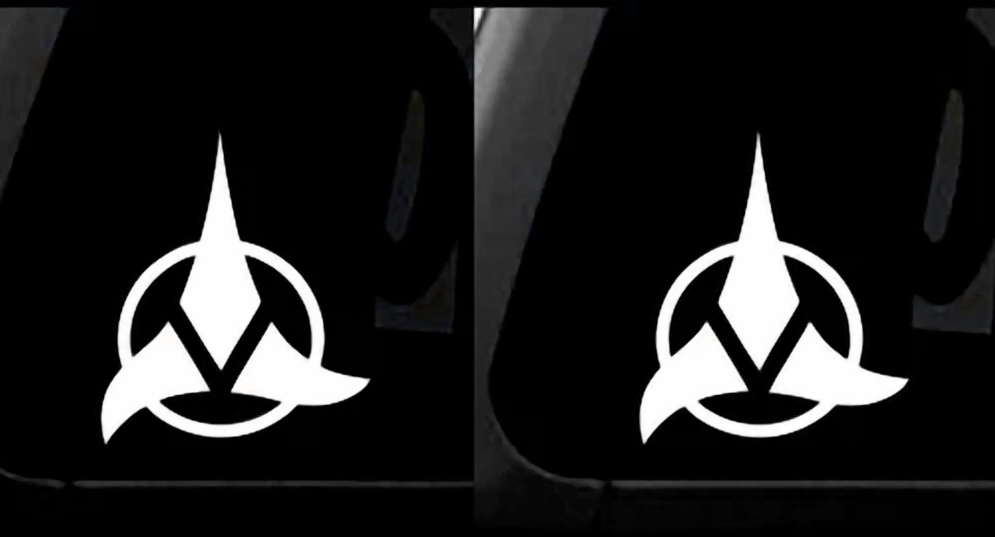 RILYN- Star Trek - Klingon Logo - White Vinyl Decal Car Truck Windows ...