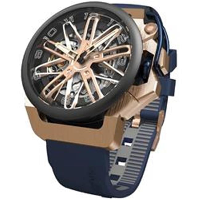 RIM GT Reversible Chronograph Skeleton Dial Automatic Mens Watch, Blue ...