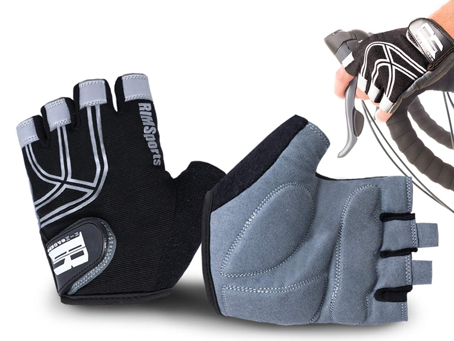 RIMSports Cycling Mountain Bike Riding Bicycling Gloves for Men and ...