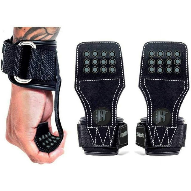 RIMSports Gym Weight Lifting Grips, Padded Wraps for Training & Wrist ...