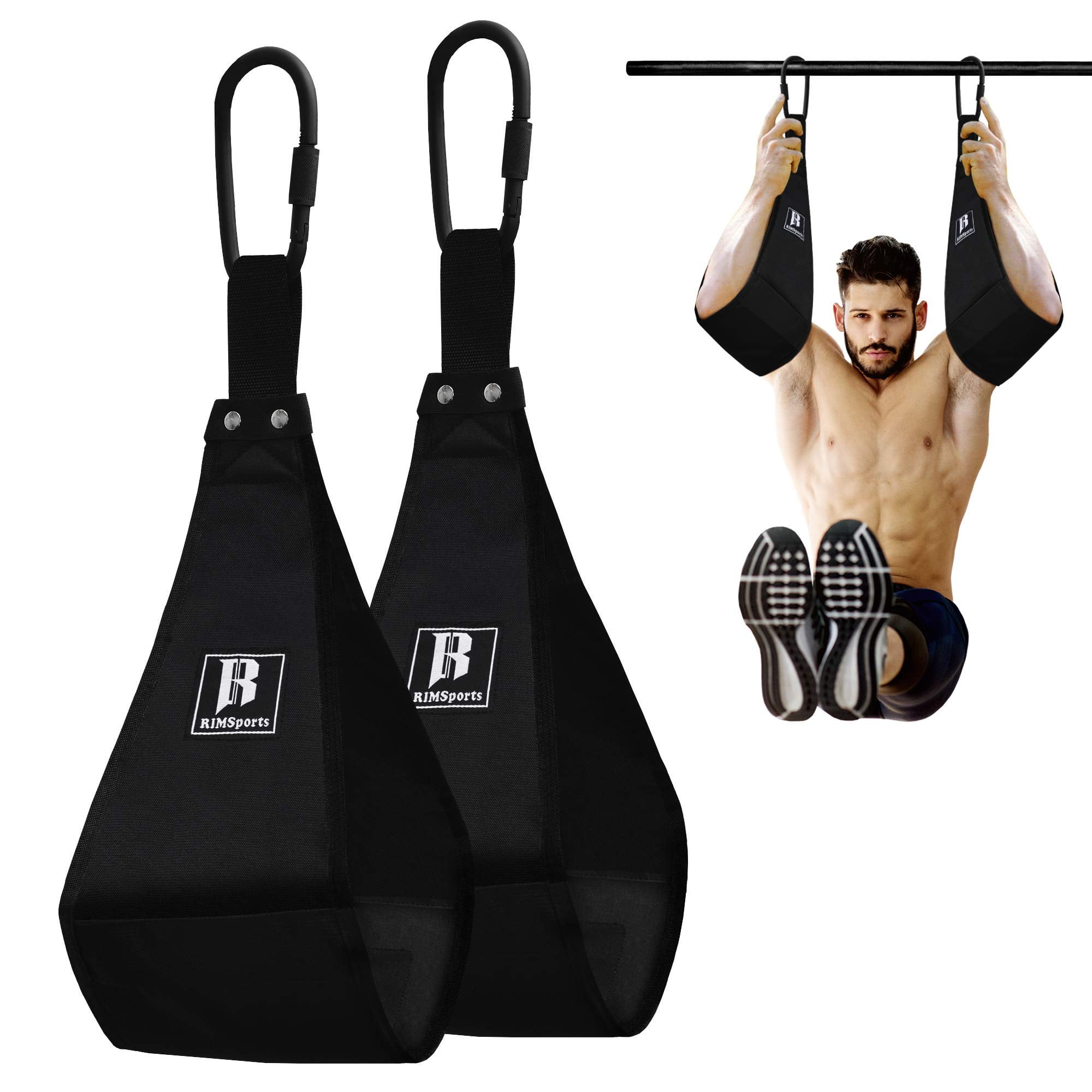 RIMSports Hanging Ab Straps for Pull up Bar Abdominal Slings for Core ...