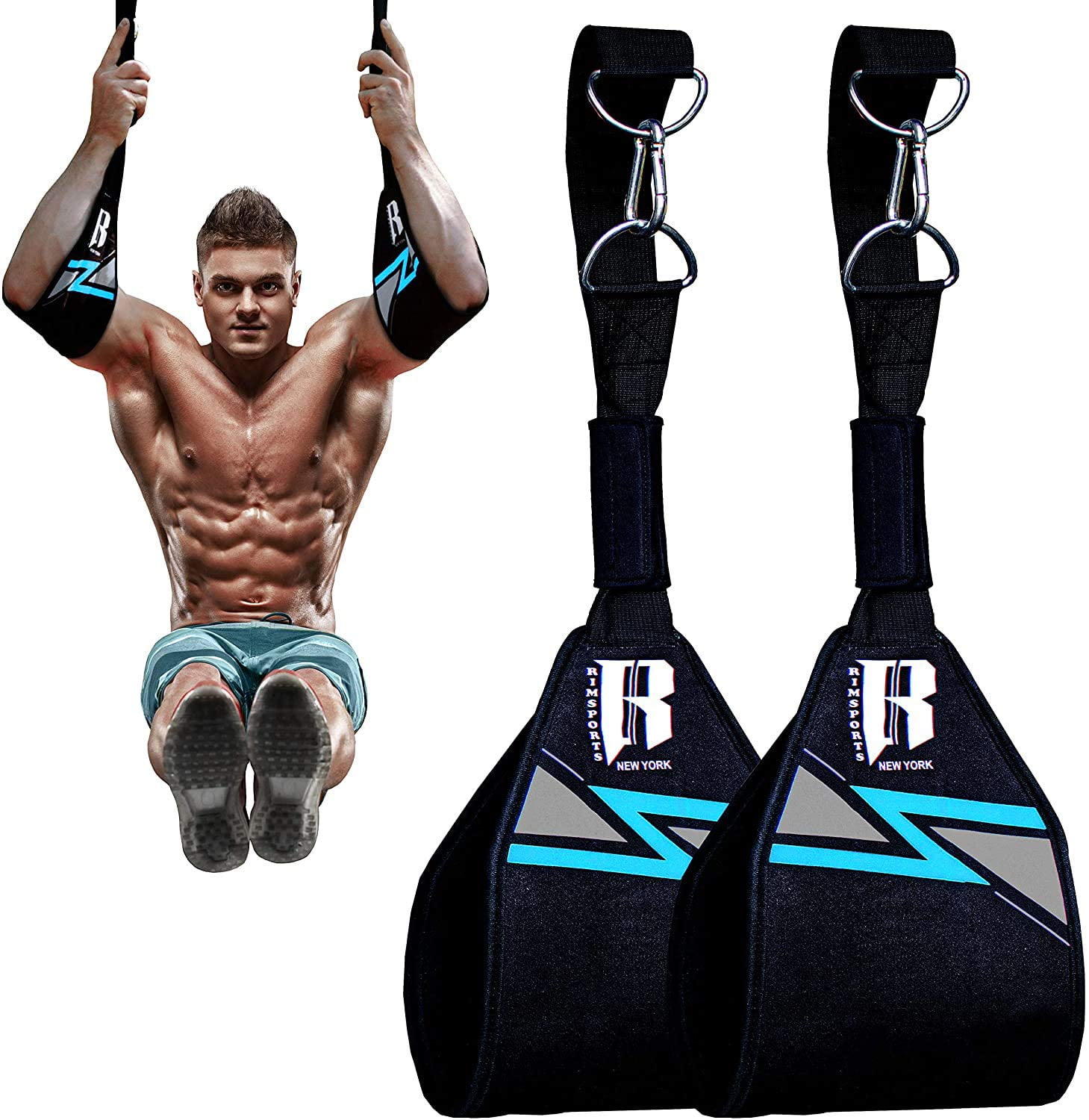 RIMSports Hanging Ab Straps for Pull up Bar Abdominal Slings for Core ...