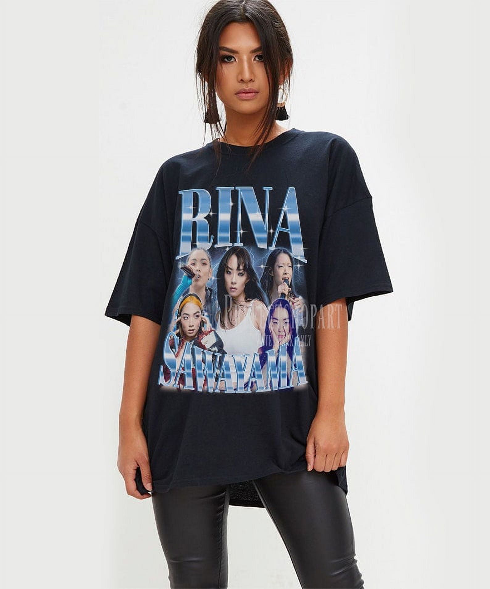 RINA SAWAYAMA Retro T-shirt - Rina Sawayama Tee - Walmart.com