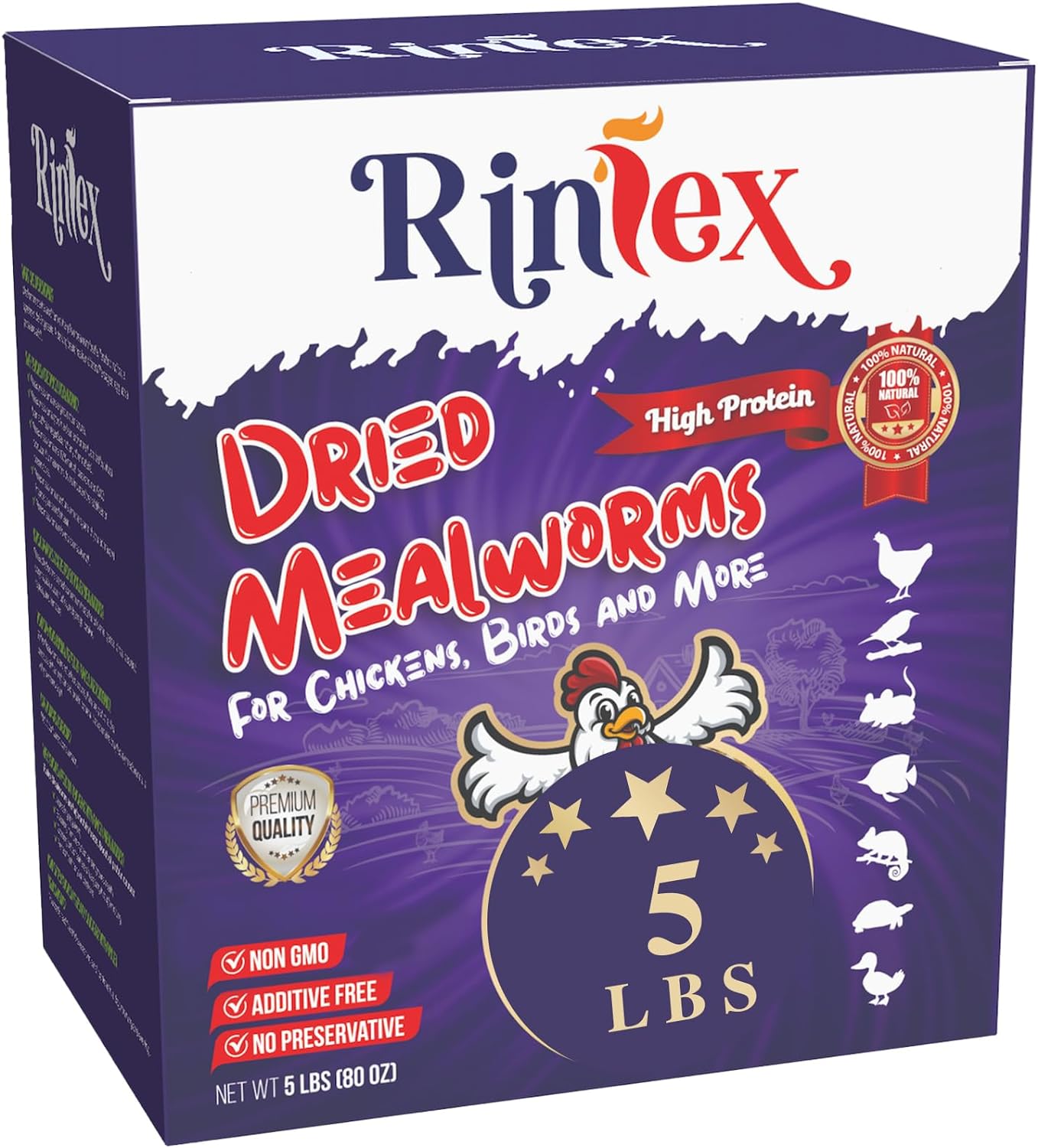 Euchirus 6LB Non- GMO Dried Black Soldier Fly Larvae - 85XMore Calcium ...