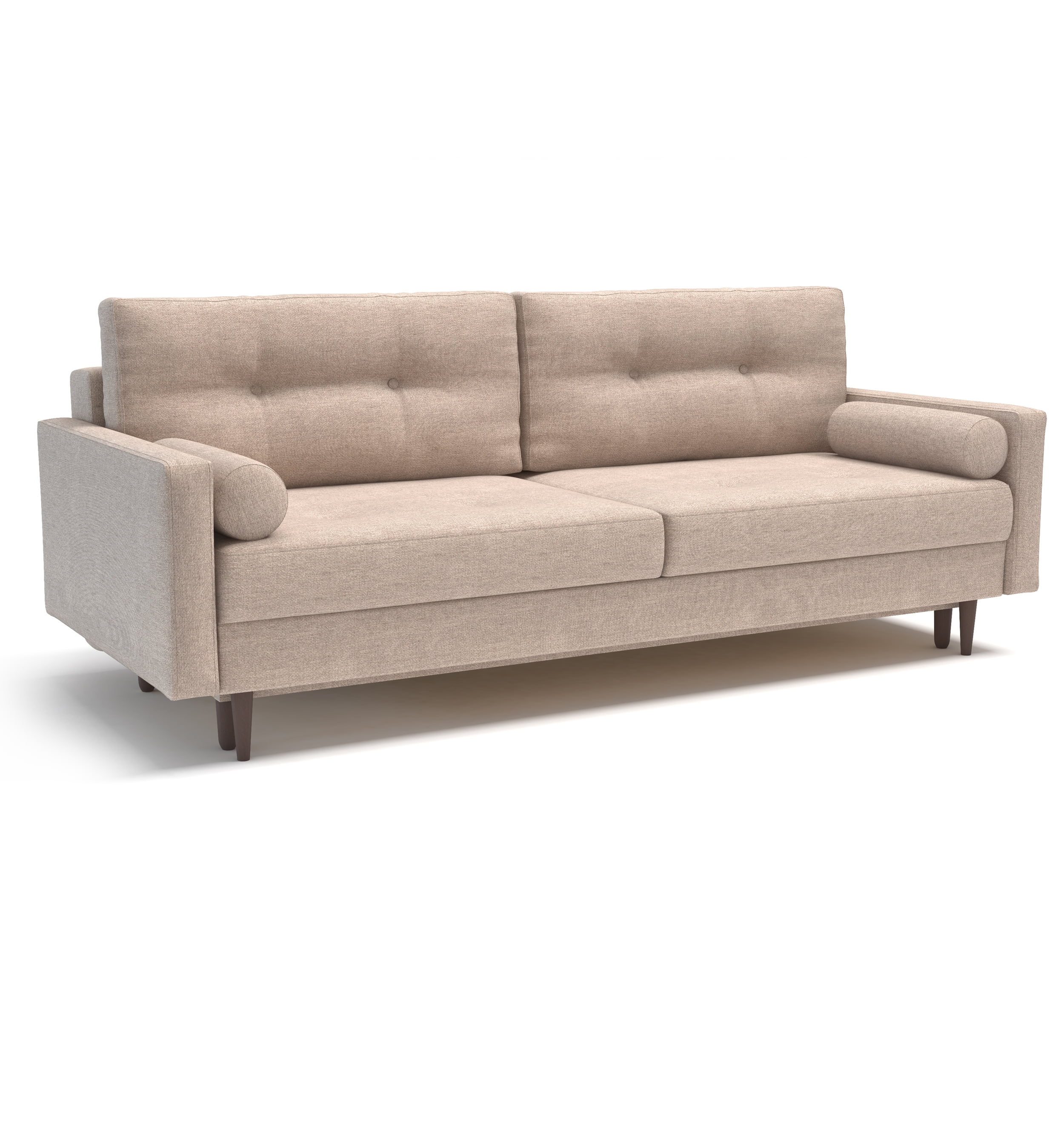 RINOLO Modern Max Sleeper Sofa Bed - Storage Convertible Couch, Solid ...