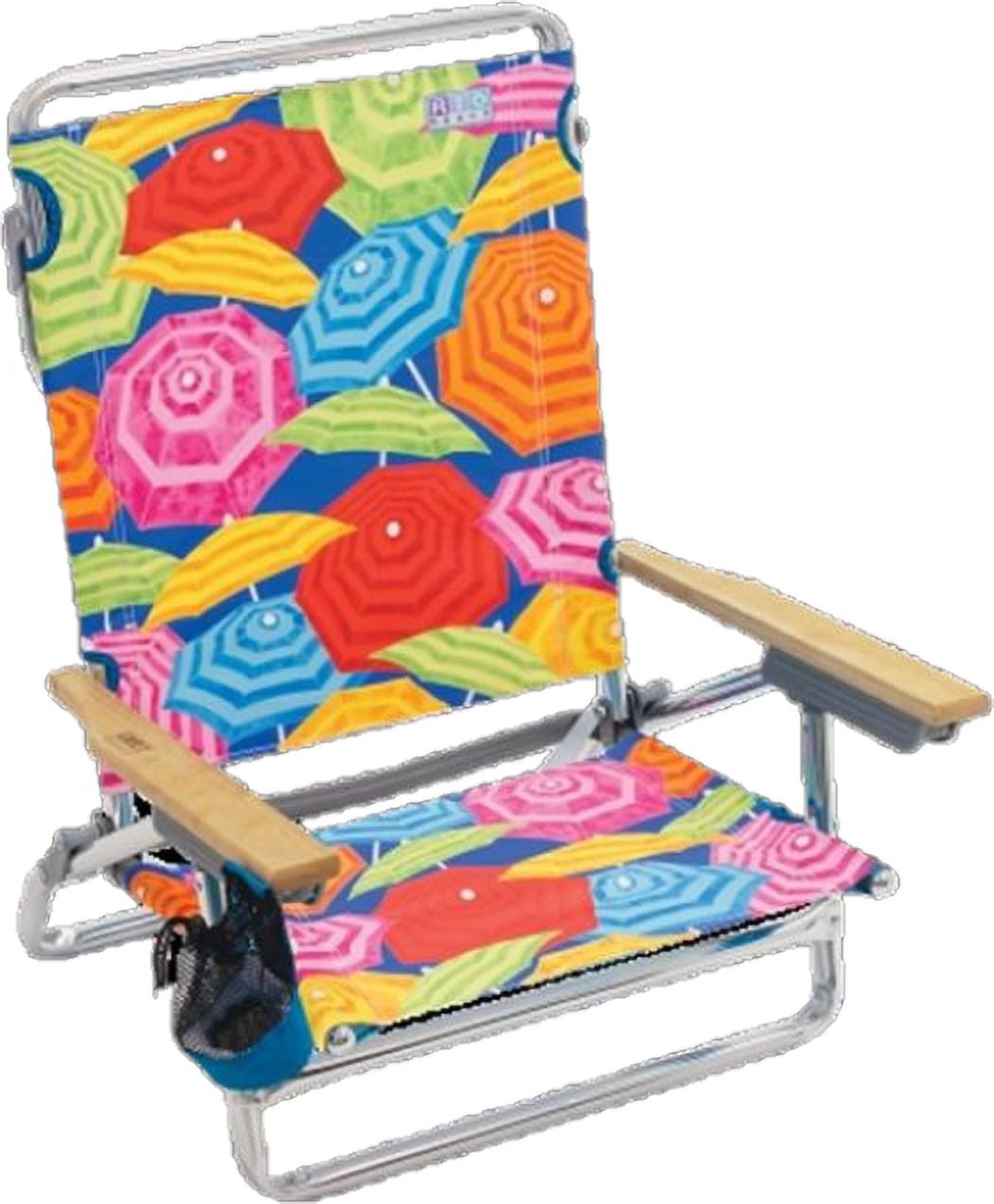 RIO 5 Position Aluminum Beach Chair - Multicolor - Walmart.com
