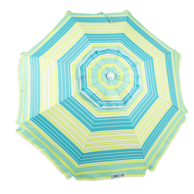 RIO Beach Vented 6 ft. Beach Umbrella with Slimmer Integrated Sand ...