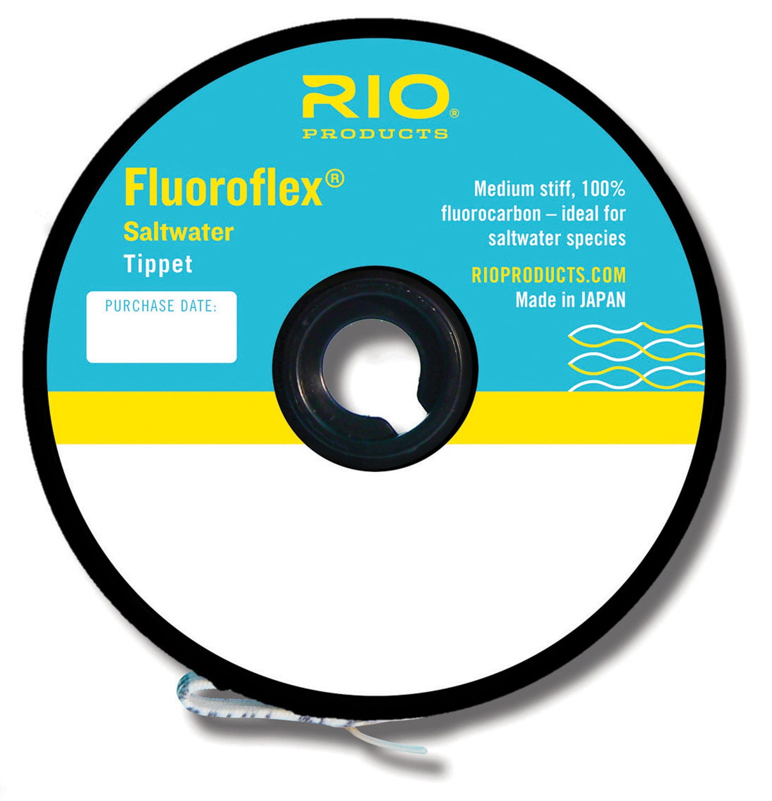 RIO Fluoroflex Saltwater Medium Stiff Invisible Fly Fishing Tippet ...