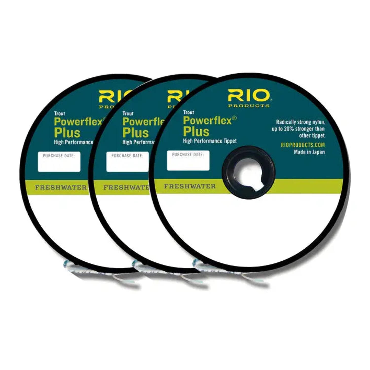 Rio Fly Fishing Tippet Power Flex-Plus Tippet 3 Pack 0X-2X Fishing ...