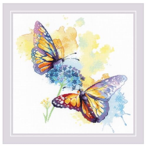 RIOLIS - Colorful Flight 1941, Cross Stitch Kits 11¾"x11¾, Cross Stitch ...