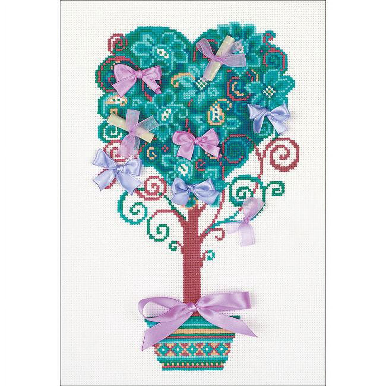 Tree Of Desire Counted Cross Stitch Kit, 8.25" x 11.75", 14 Count ...