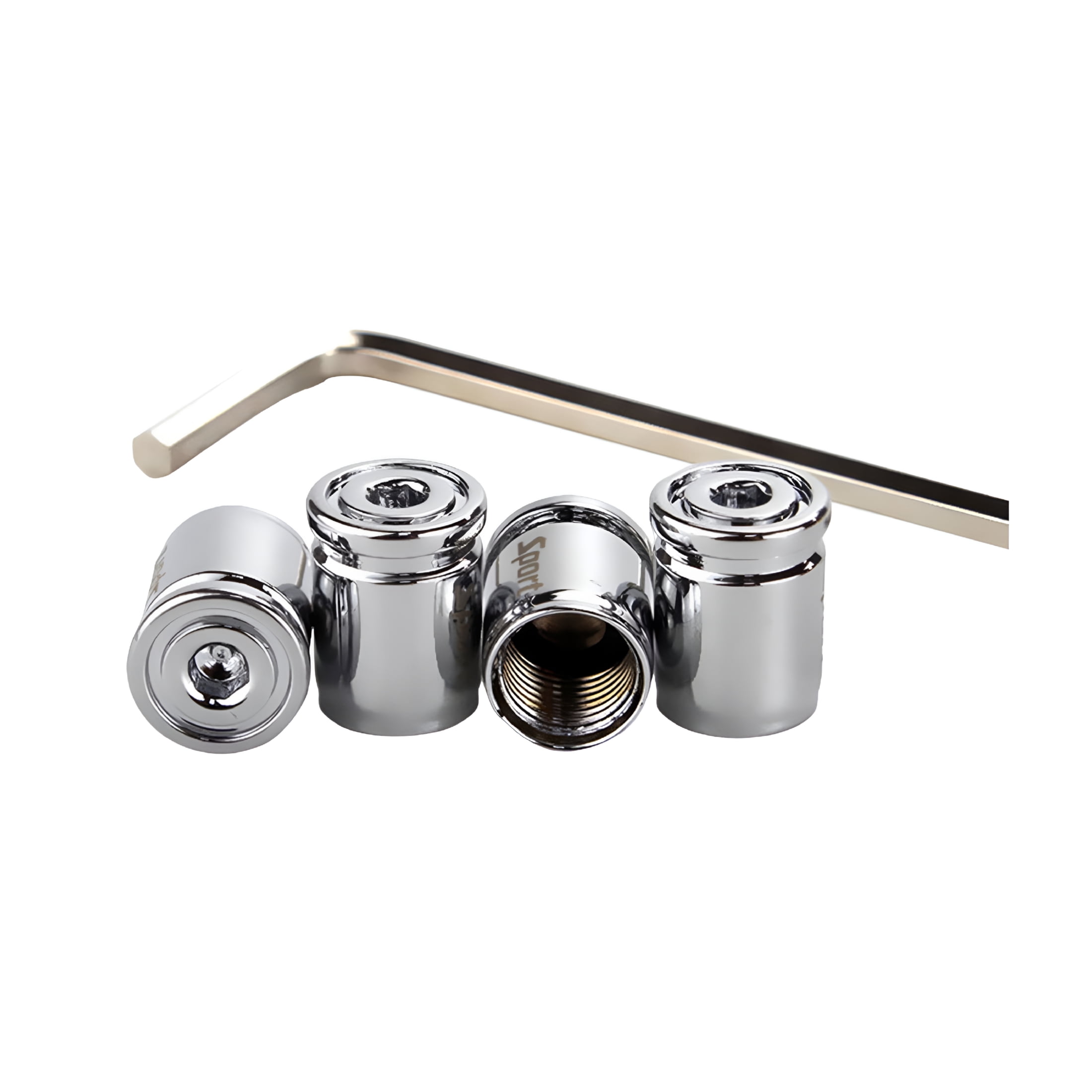 RIONIMA 4Pcs Locking Car Tire Valve Stem Caps Anti-Theft Auto Wheel ...