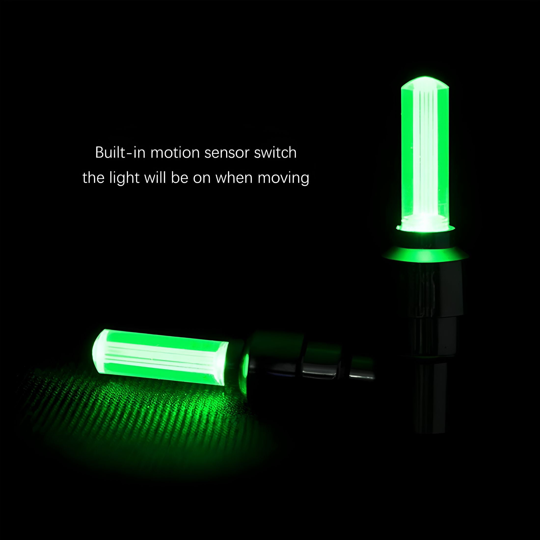 RIONIMA Led Tire Wheel Valve Cap Flash Light Waterproof 2 Set for Car ...
