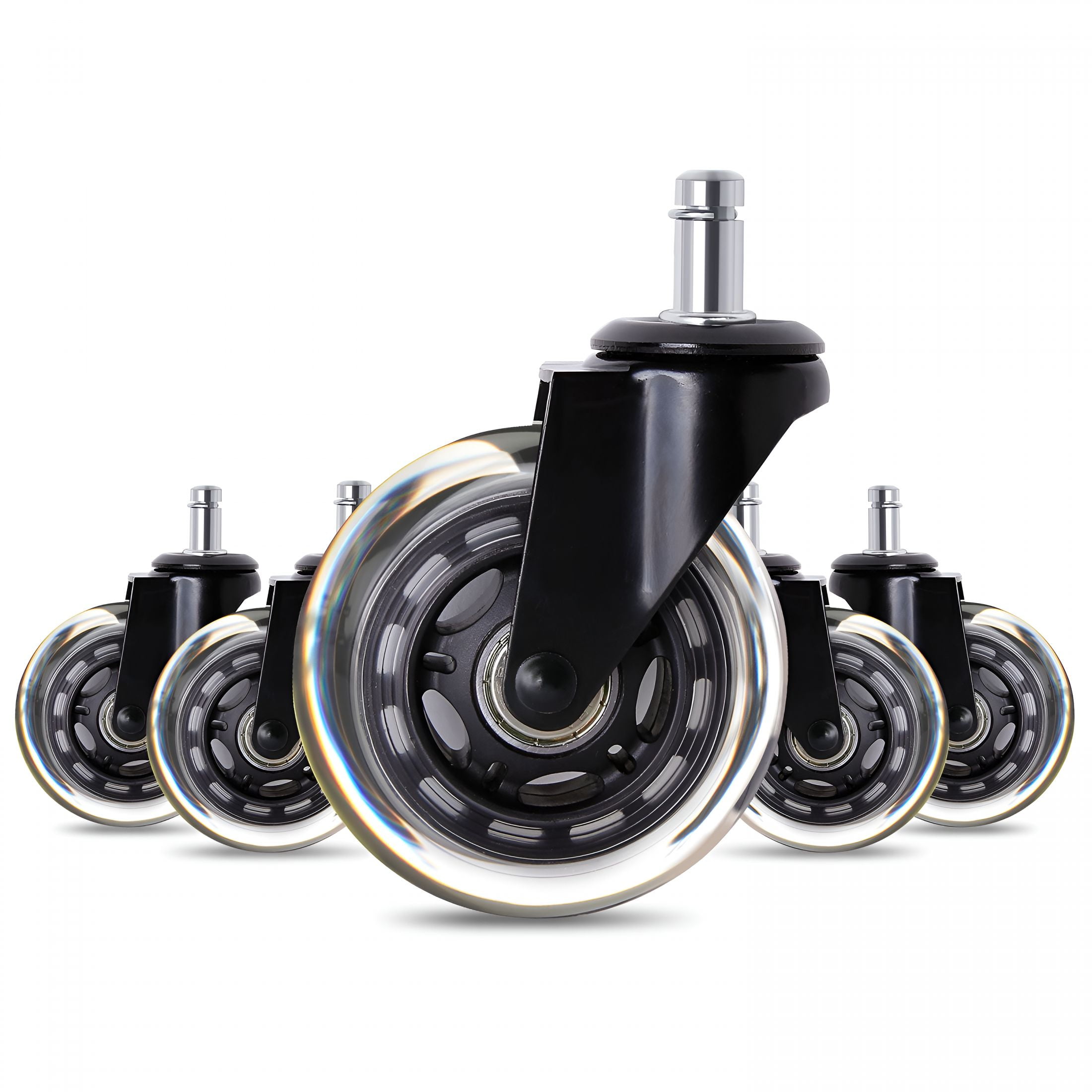 RIONIMA Office Chair Caster Wheels Heavy Duty Casters Safe for All ...