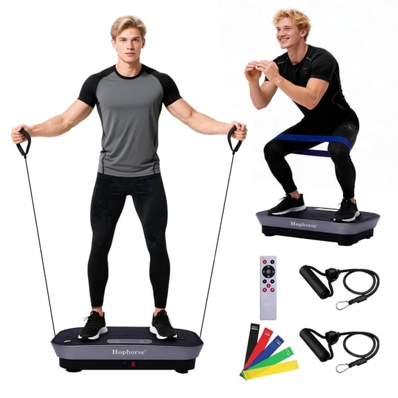 RIORUN 150W Vibrating Plate Exercise Machine，300 lbs Capacity Shake ...