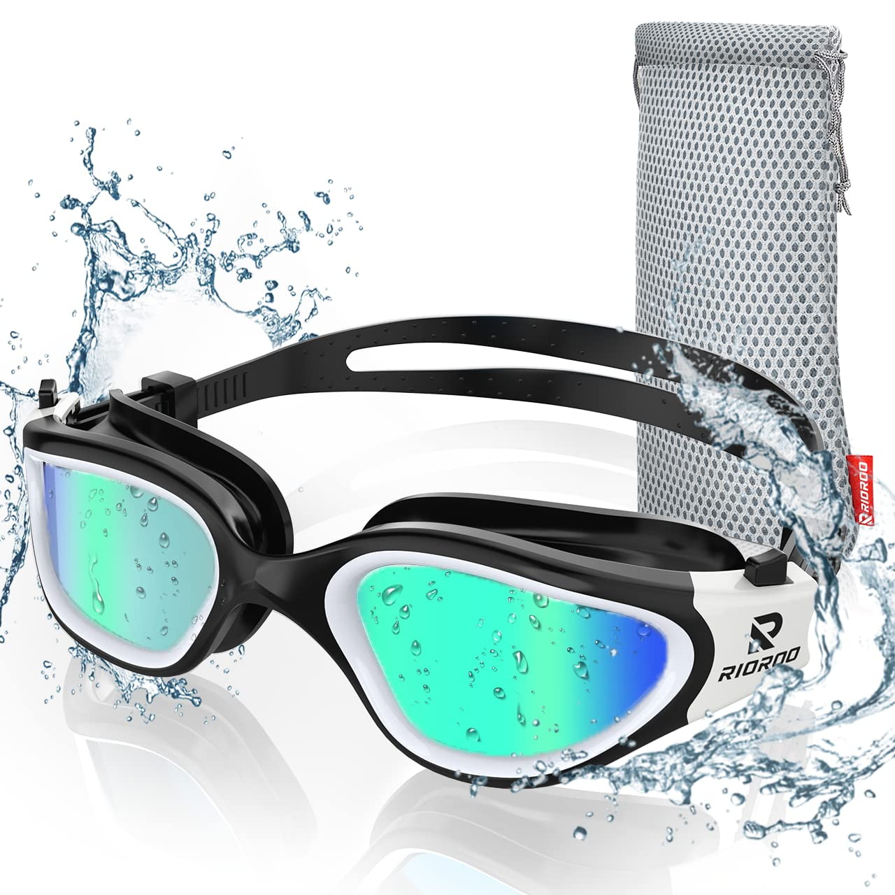 RIOROO Swim Goggles,Polarized Swimming Goggles for Men Women Adults ...