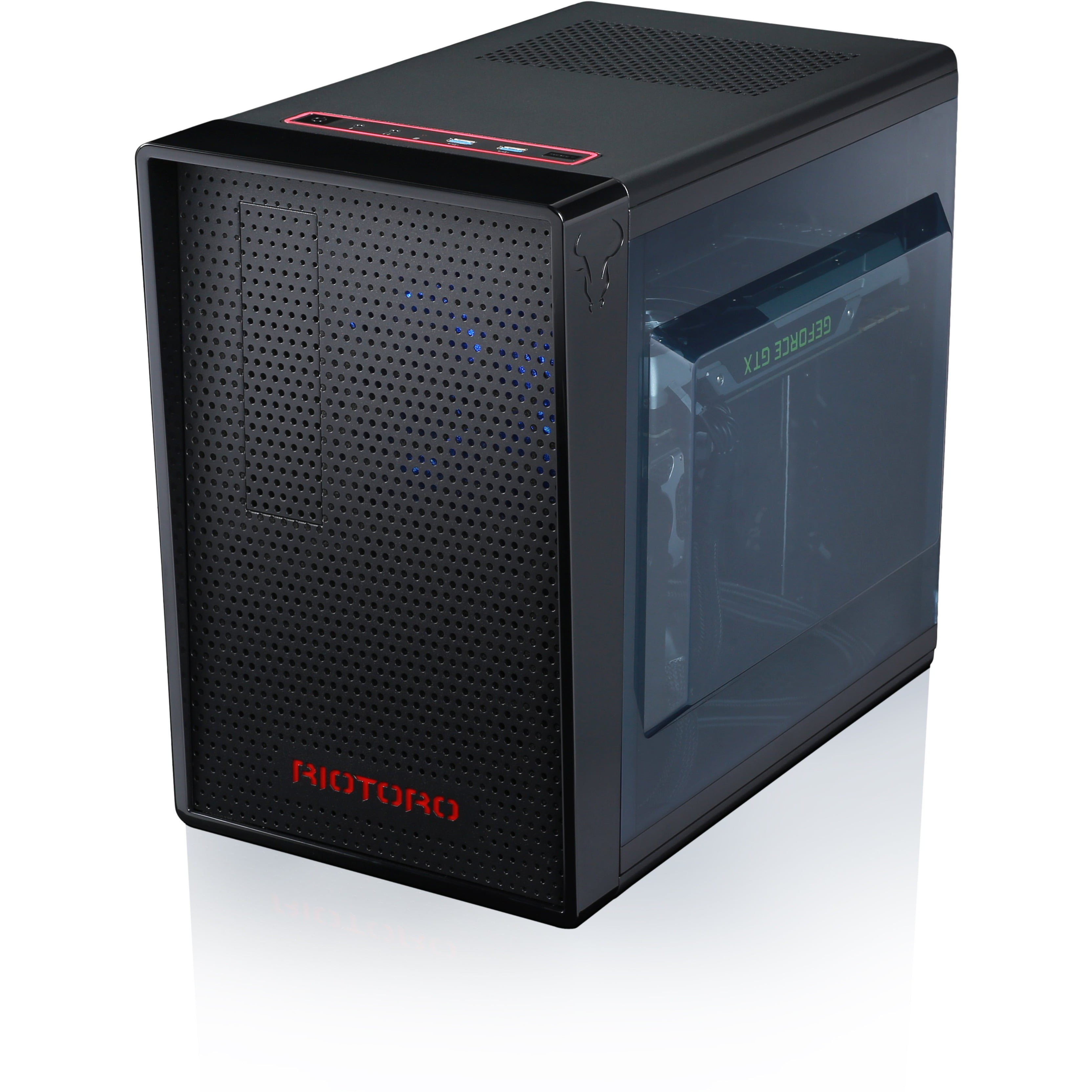 RIOTORO CR1080 Small Gaming Case with Compartment Design, Full ATX ...