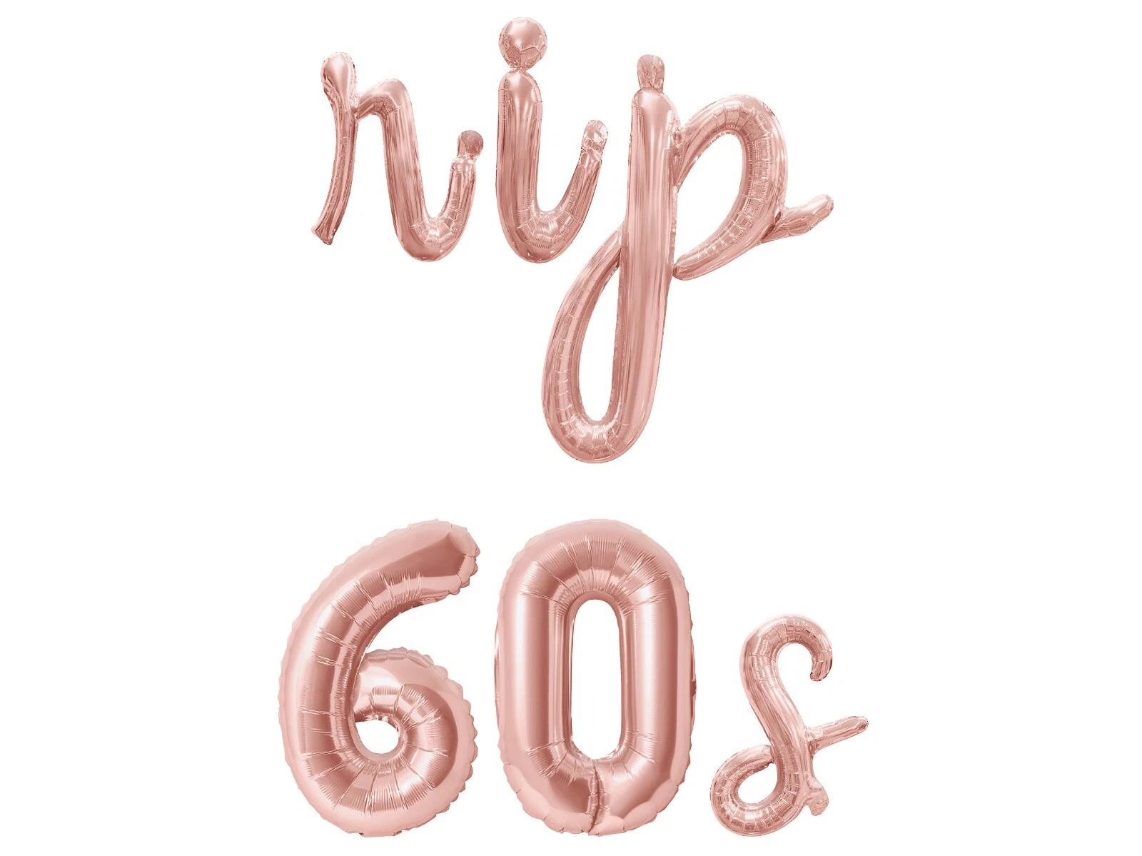 RIP 60S Cursive Letter Balloon Banner - DIY 70th Birthday Party ...