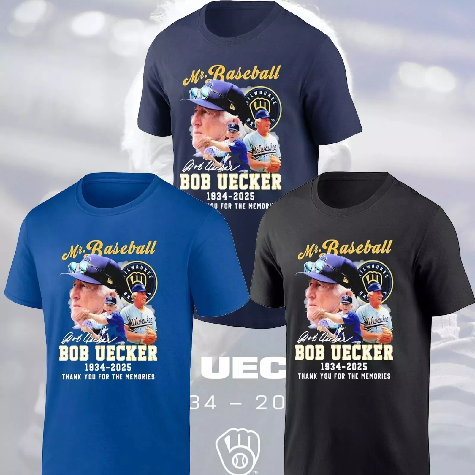 RIP ! Bob Uecker Milwaukee B.r.e.w.e.r.s 1934-2025 Thankyou Gifts For ...