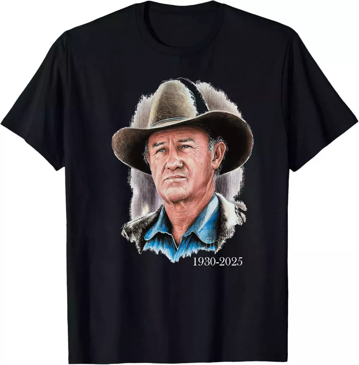 RIP Gene Hackman Art Tribute 1930-2025 T Shirt Full Size S-5XL ...