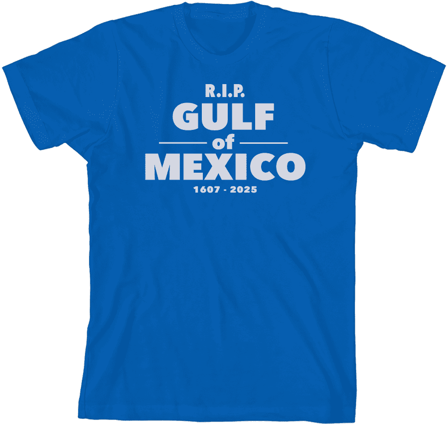 RIP Gulf of Mexico 1607-2025 Youth Royal Blue Crew Neck Short Sleeve ...